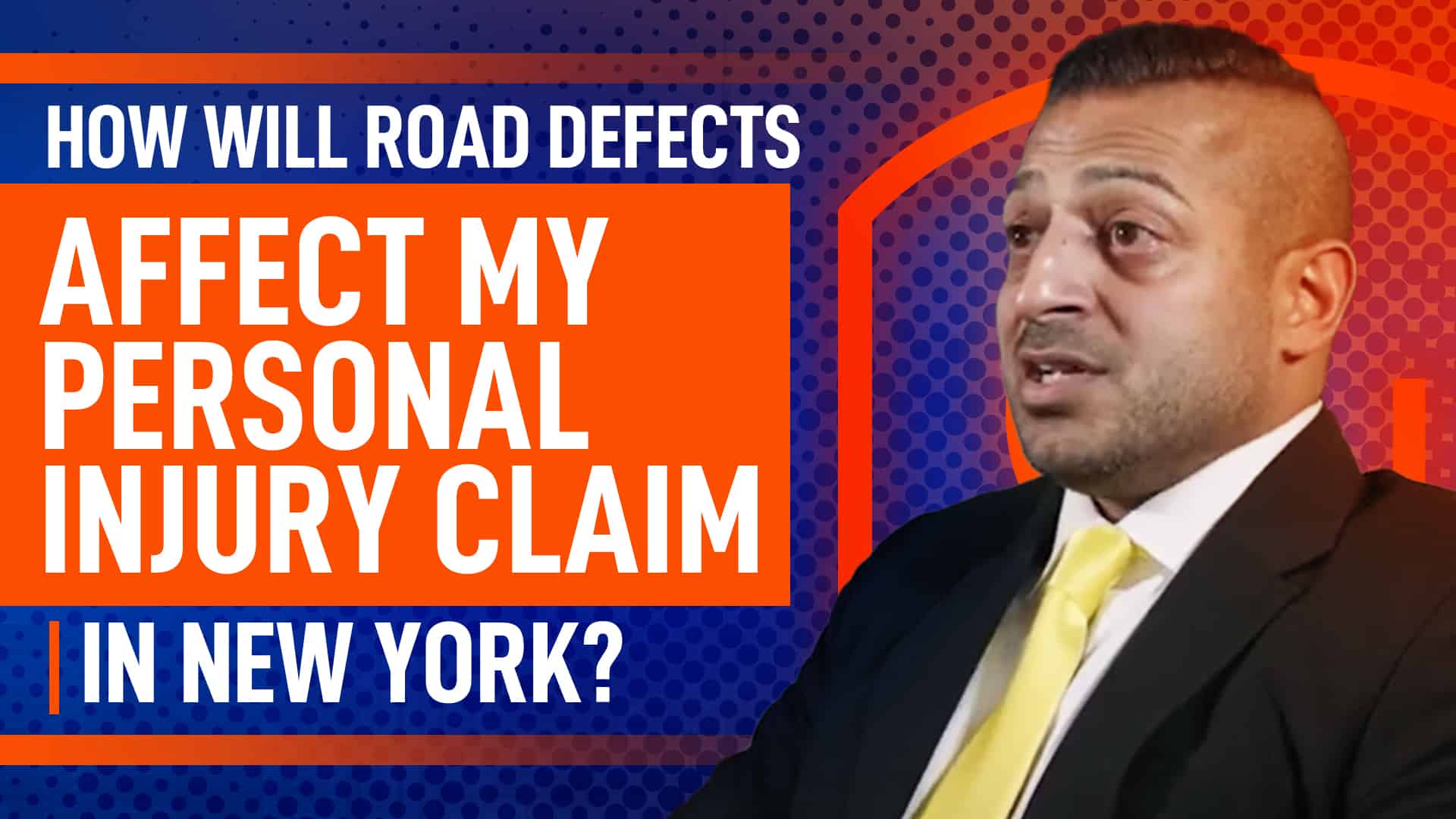 How does a road defect that caused my accident affect my claim?